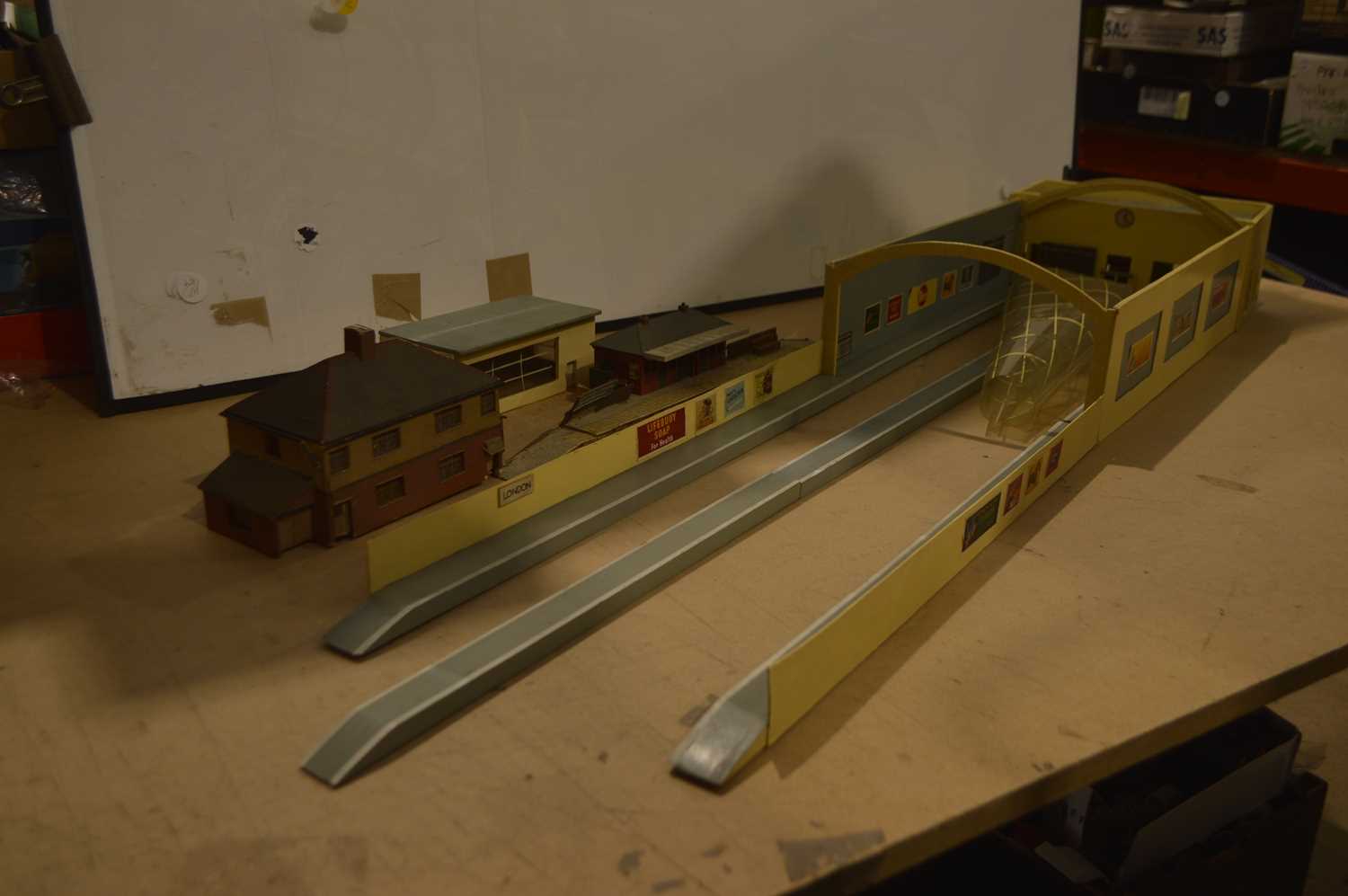 42" long Scratchbuilt 00 Gauge Terminus/Through Station in the style of ...