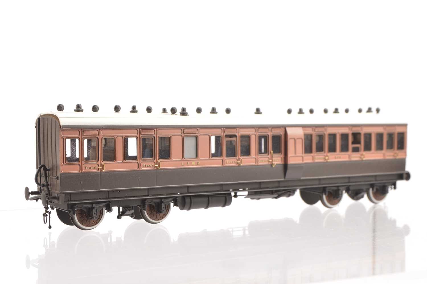 Steve Banks 4mm Finescale LSWR bogie Non-Corridor Brake Composite No ...