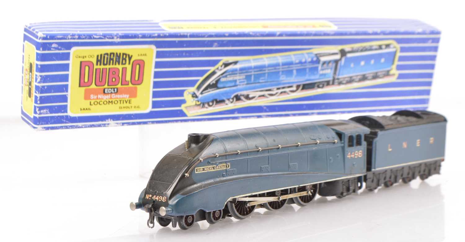 Hornby-Dublo 00 Gauge Pre-War 3-Rail LNER blue 4498 'Sir Nigel Gresley ...