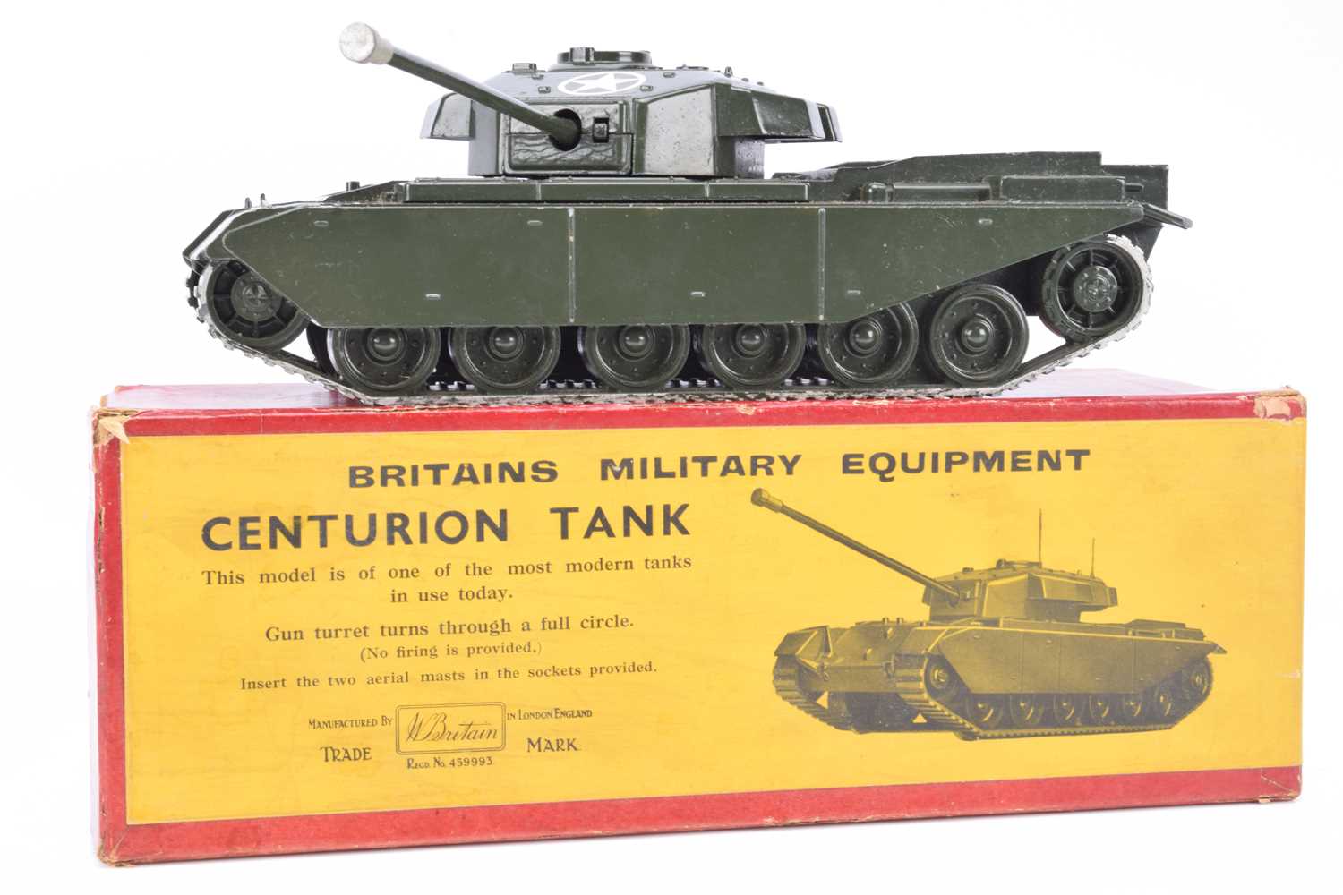 Britains 2150 Chieftain Tank with 1 original aerial, in original box ...