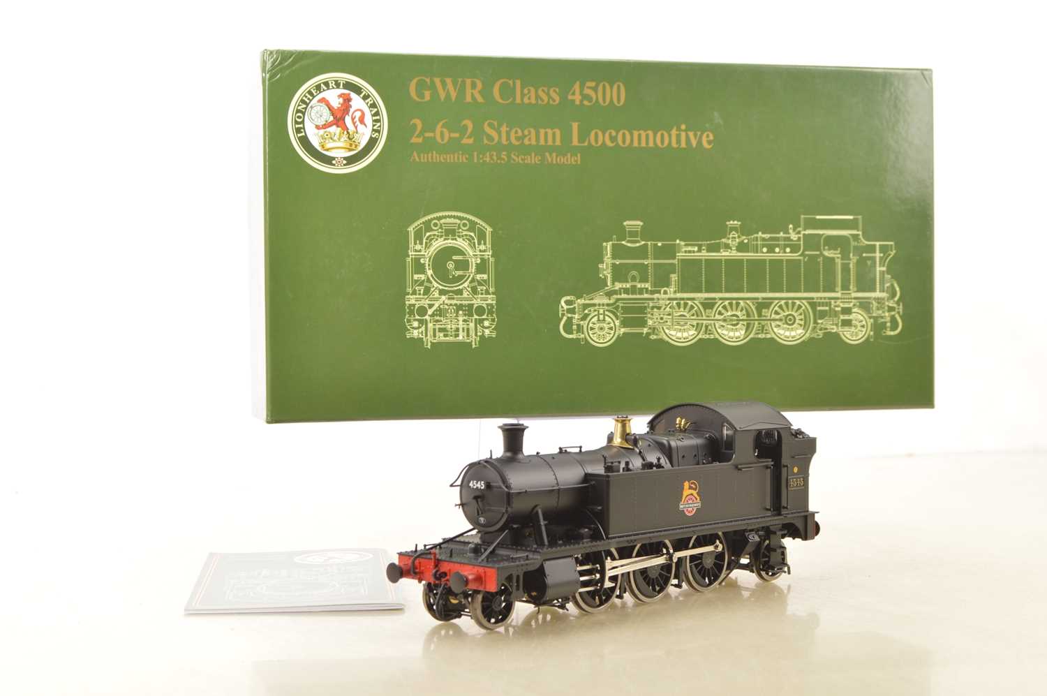 Lionheart Trains 0 Gauge Modern issue 2-6-2 BR black class 45XX early ...