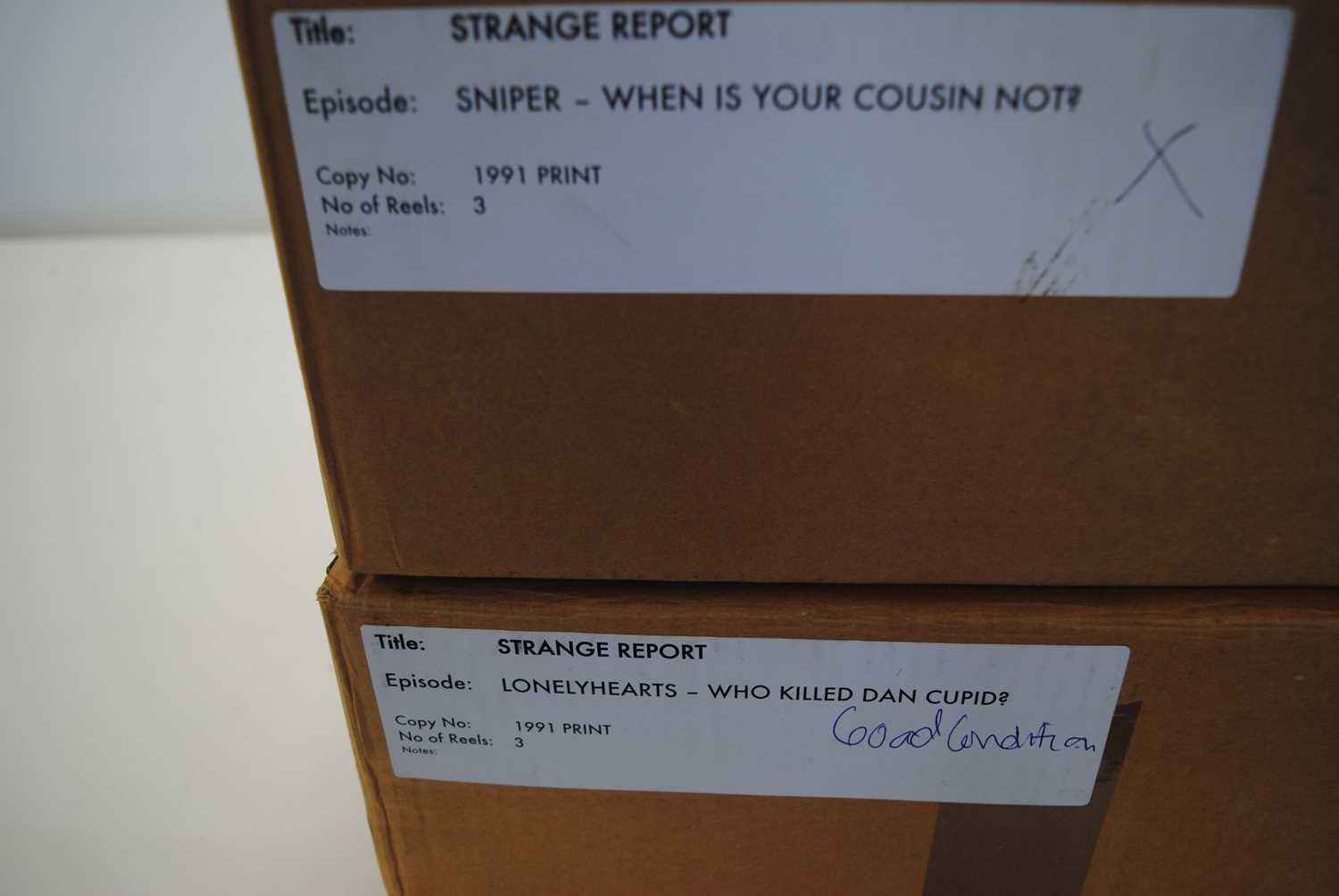 Strange Report Television Show / 35mm Films, two 35mm colour Television ...