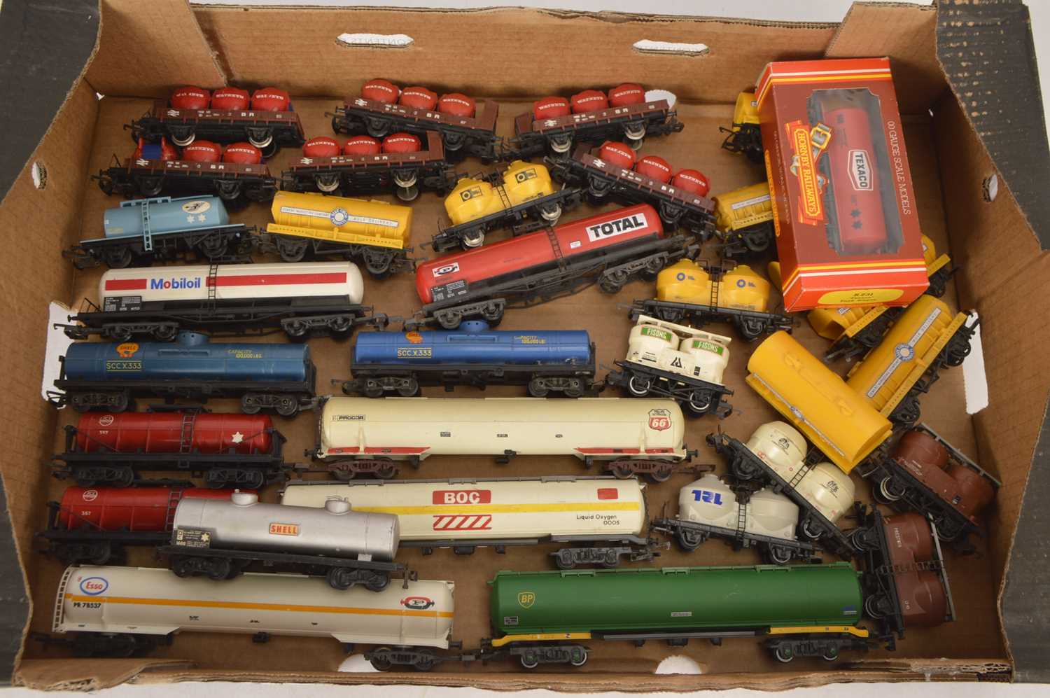 Hornby Lima 00 gauge Tanker and closed hopper wagons (51), comprising ...