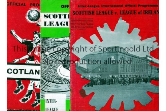 SCOTLAND FOOTBALL PROGRAMMES 21 Programmes Inc. 12 homes v Italy 1961 ...