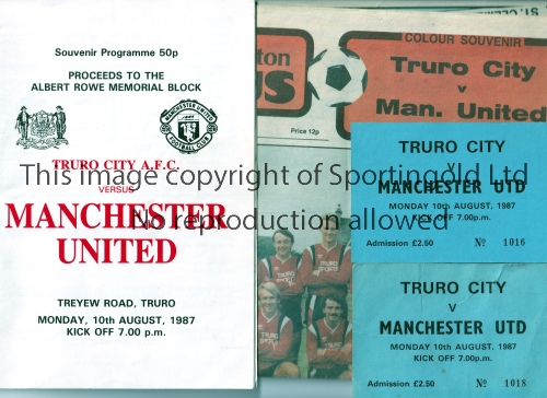MANCHESTER UNITED Programme, 2 tickets and Souvenir newspaper for the ...