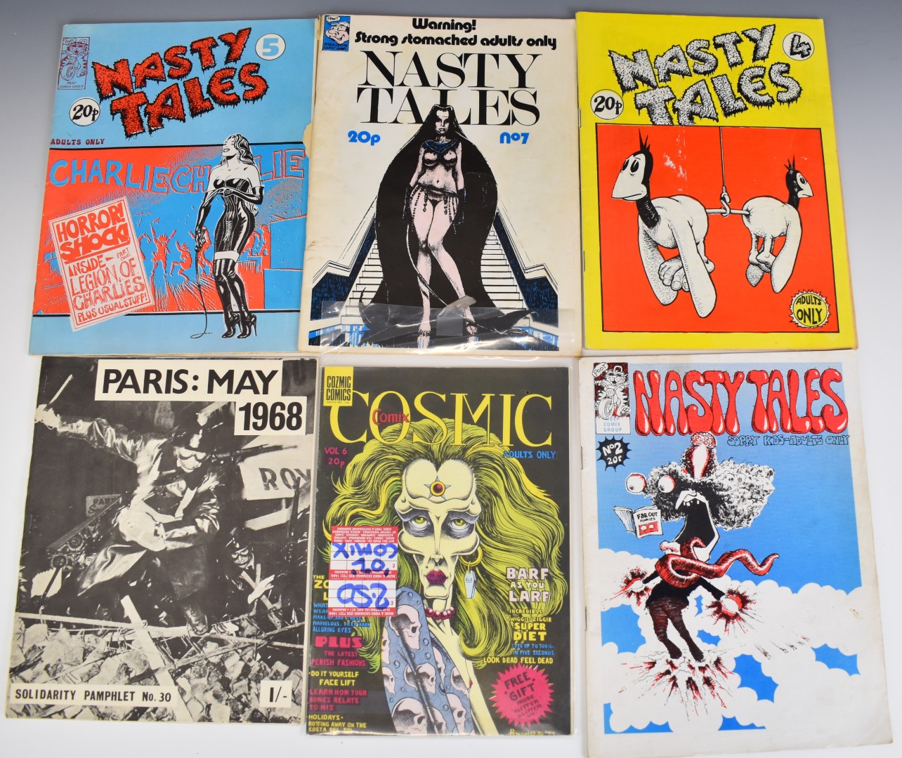 Collection of anti establishment counterculture comics including Cozmic ...