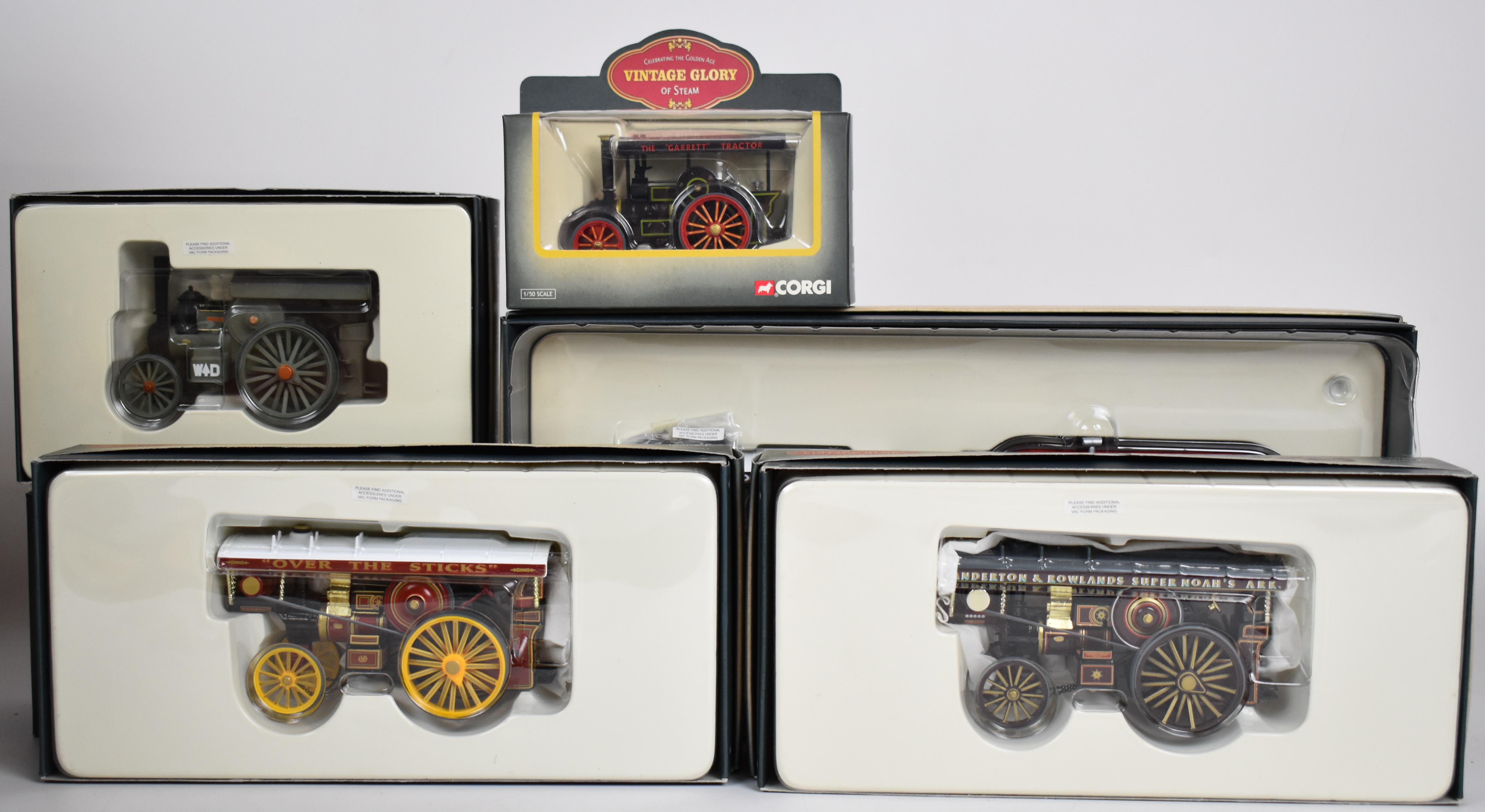 Twelve Corgi Vintage Glory of Steam diecast model showman's engines to ...