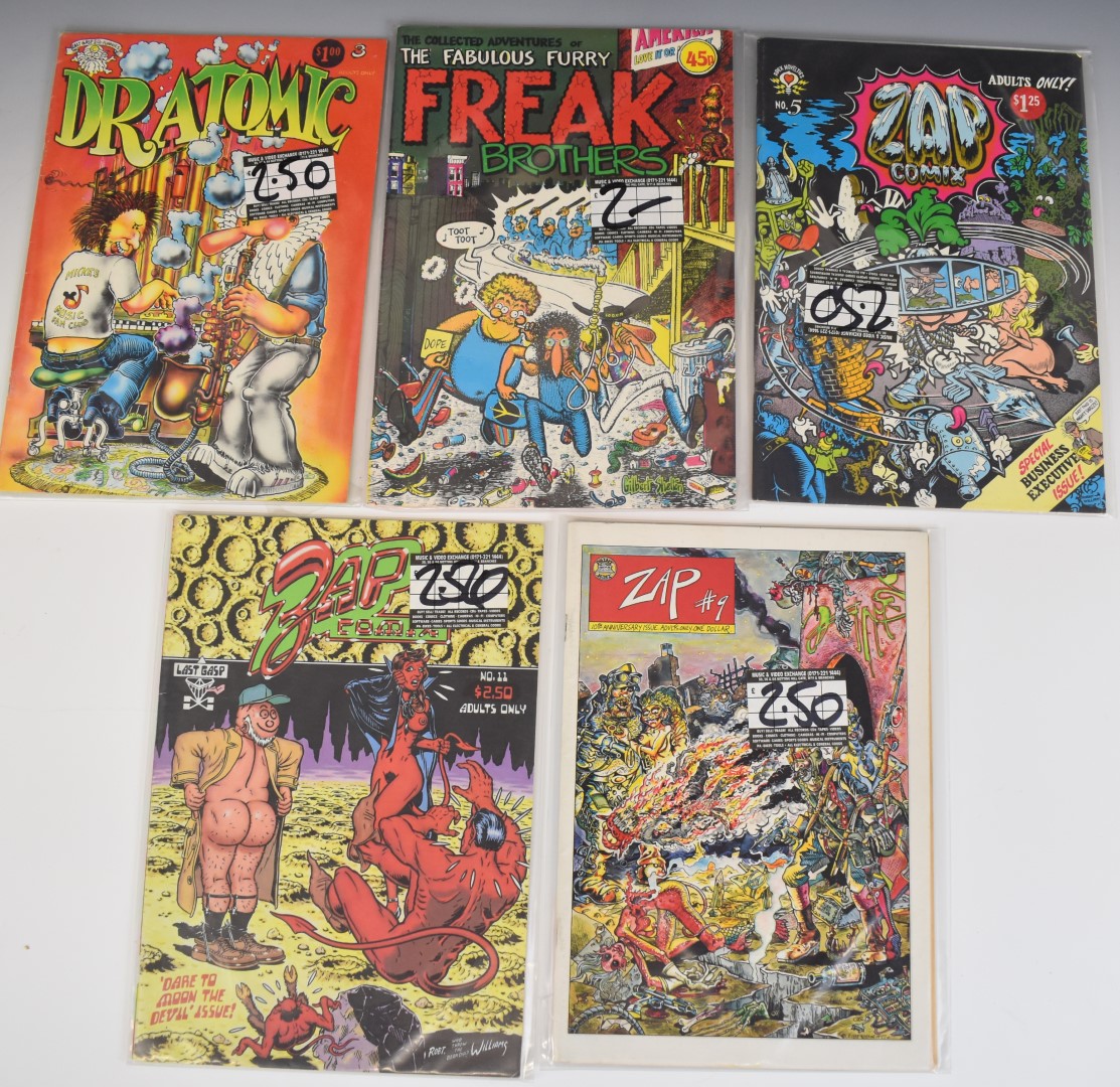 Collection of anti establishment counterculture comics including Cozmic ...