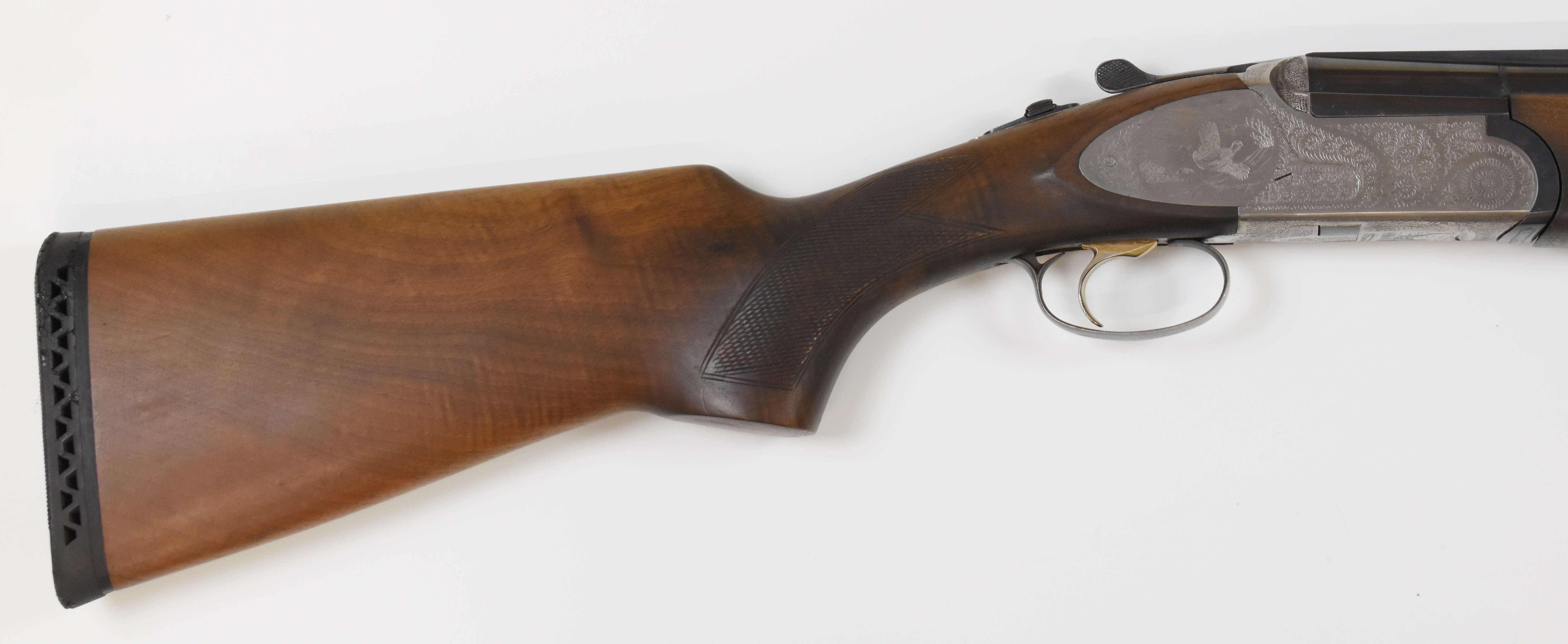 Rizzini 12 bore over and under ejector shotgun with engraved scenes of ...
