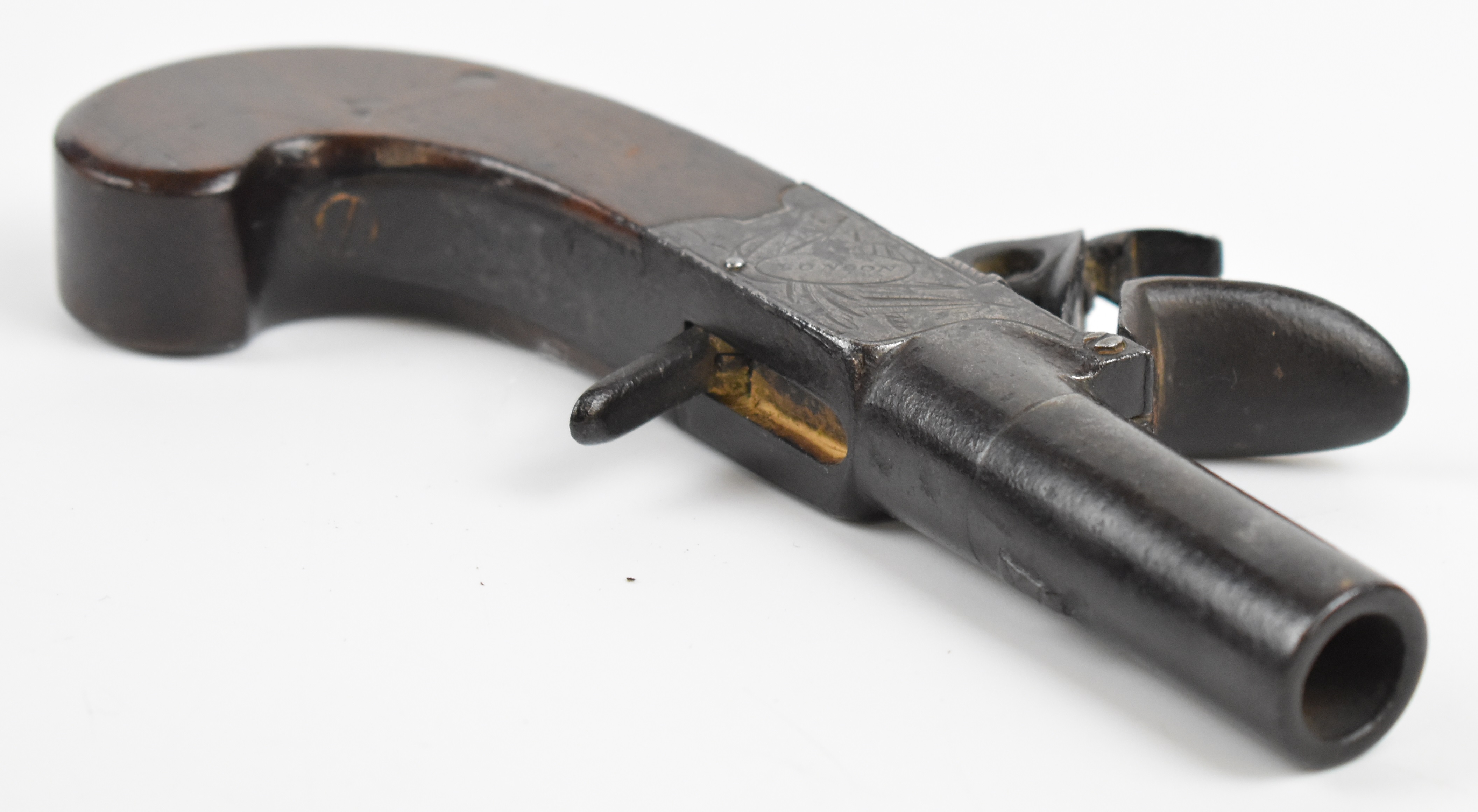 John Jones & Co of London flintlock pocket pistol with named and ...