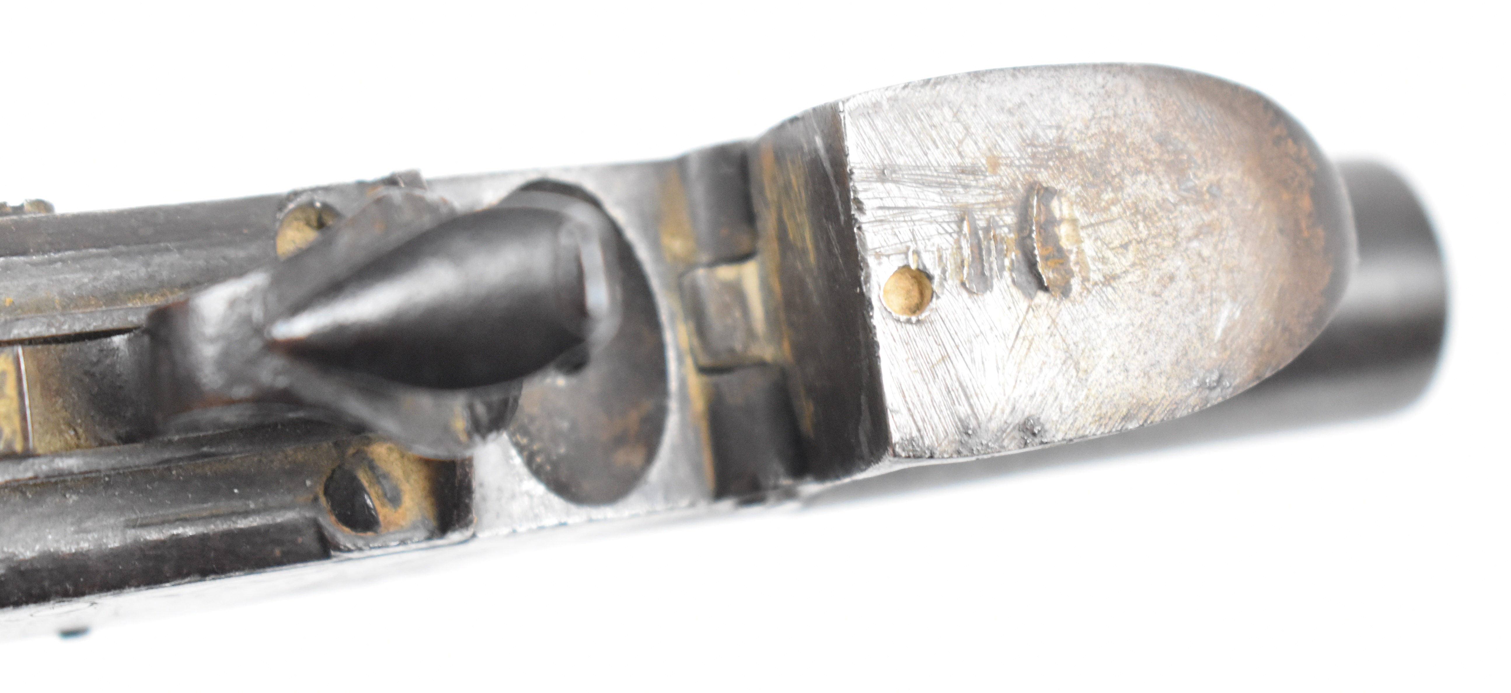 John Jones & Co of London flintlock pocket pistol with named and ...