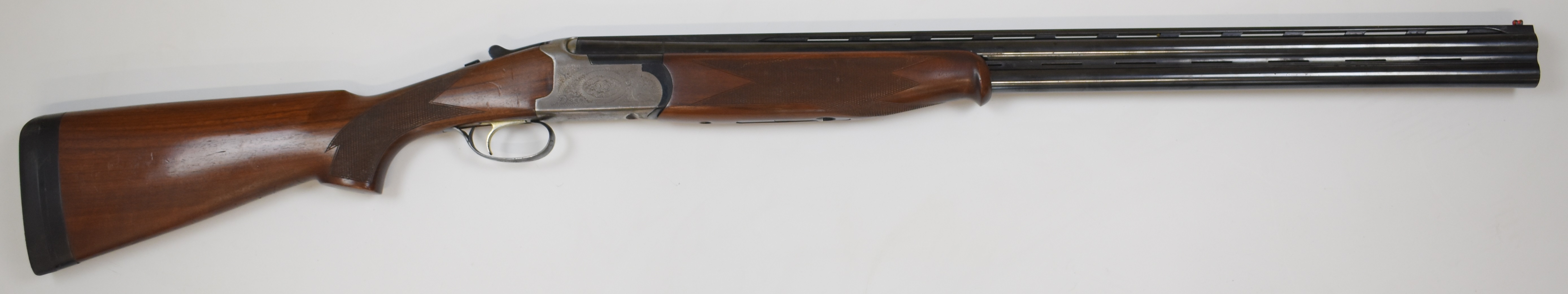 Lanber 12 bore over and under ejector shotgun with engraved lock ...