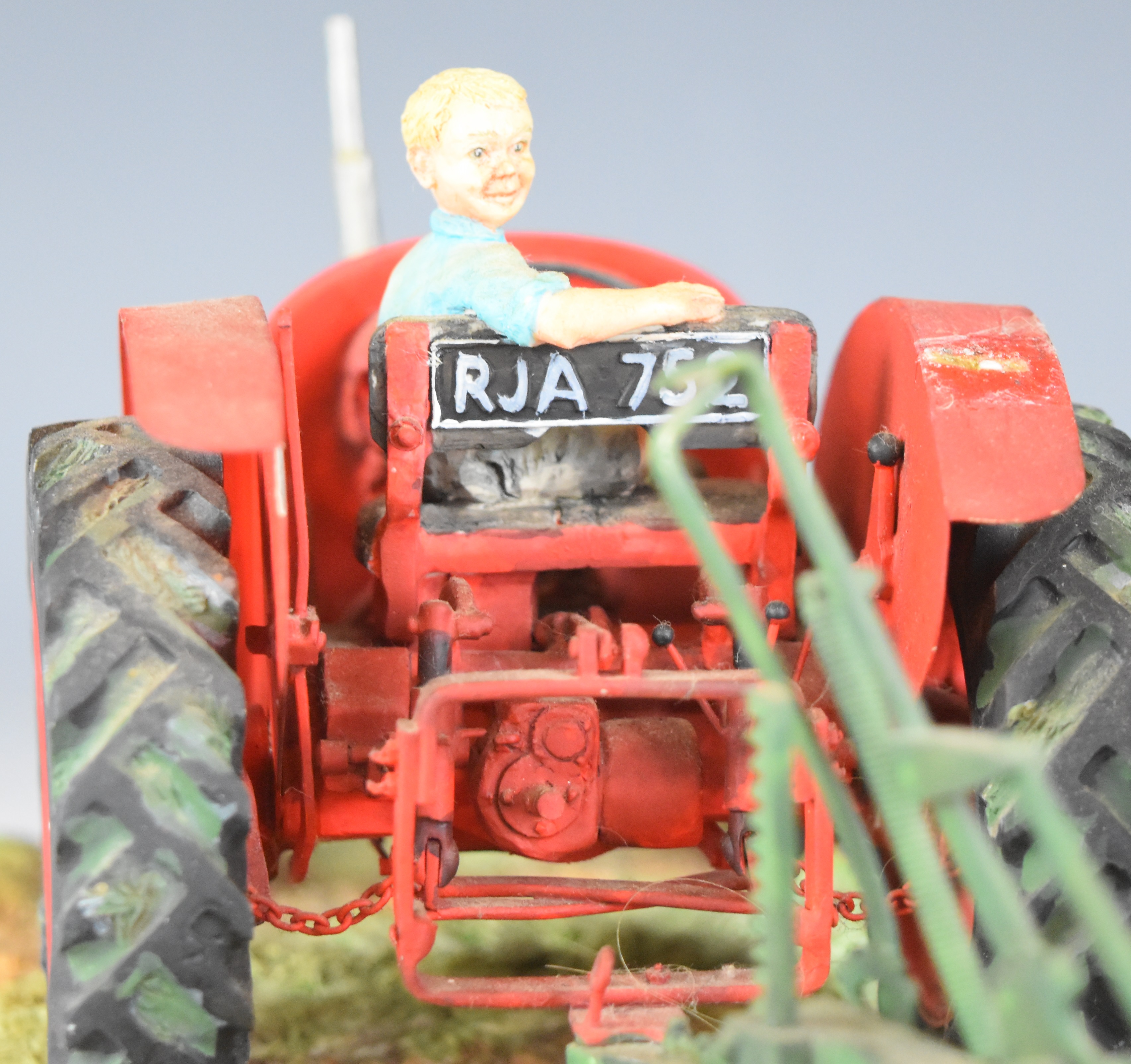 Border Fine Arts David Brown Cropmaster tractor model 'First Cut' by ...