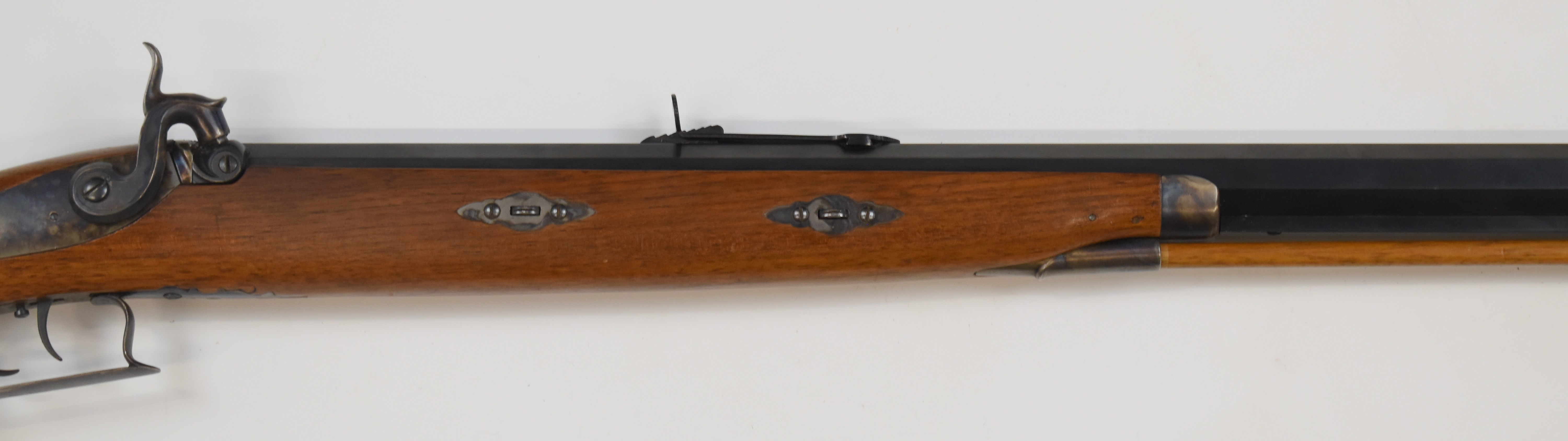 Pedersoli .45 percussion hammer action rifle with adjustable sights ...