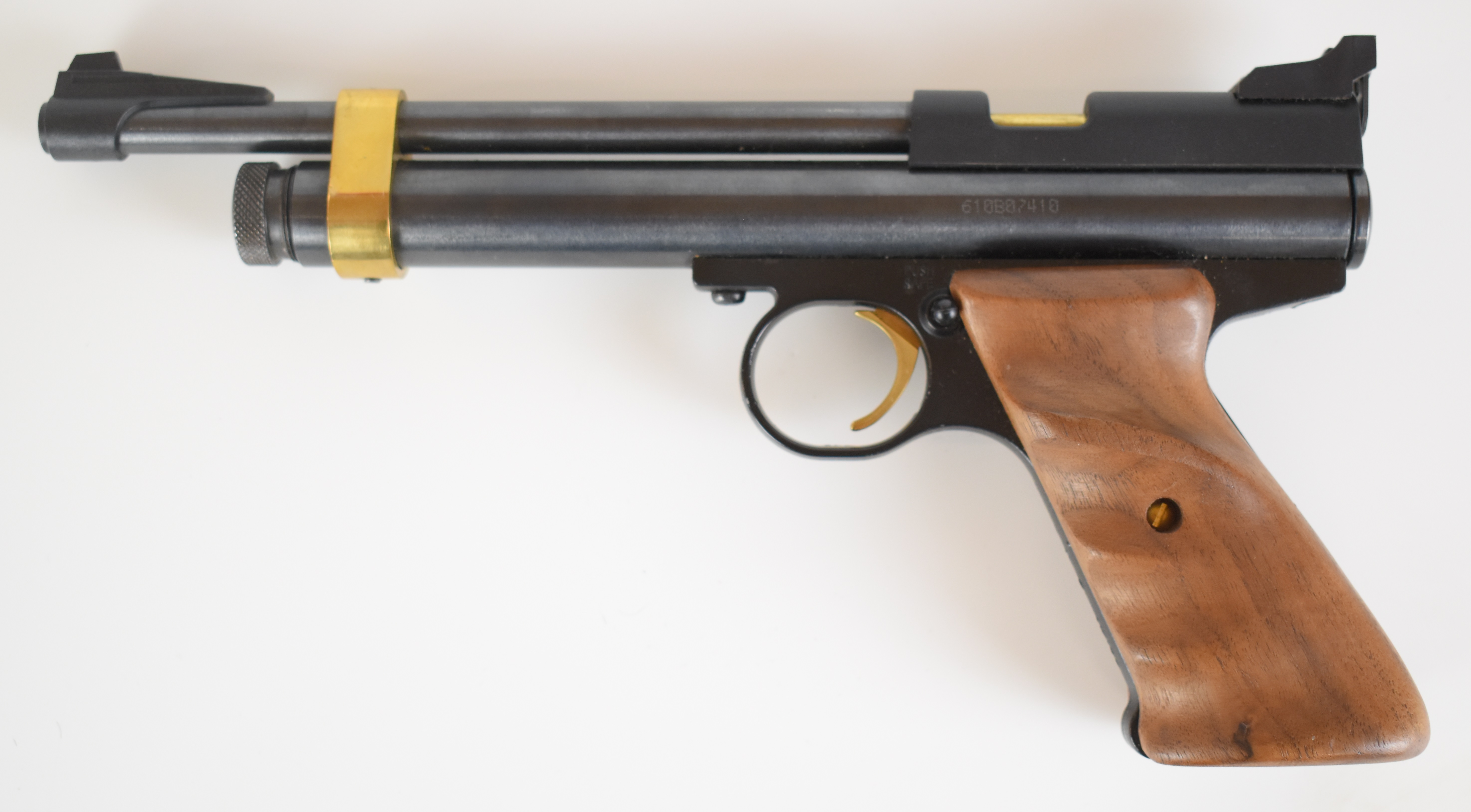 Crosman model 2240 .22 bolt-action CO2 target air pistol with shaped ...
