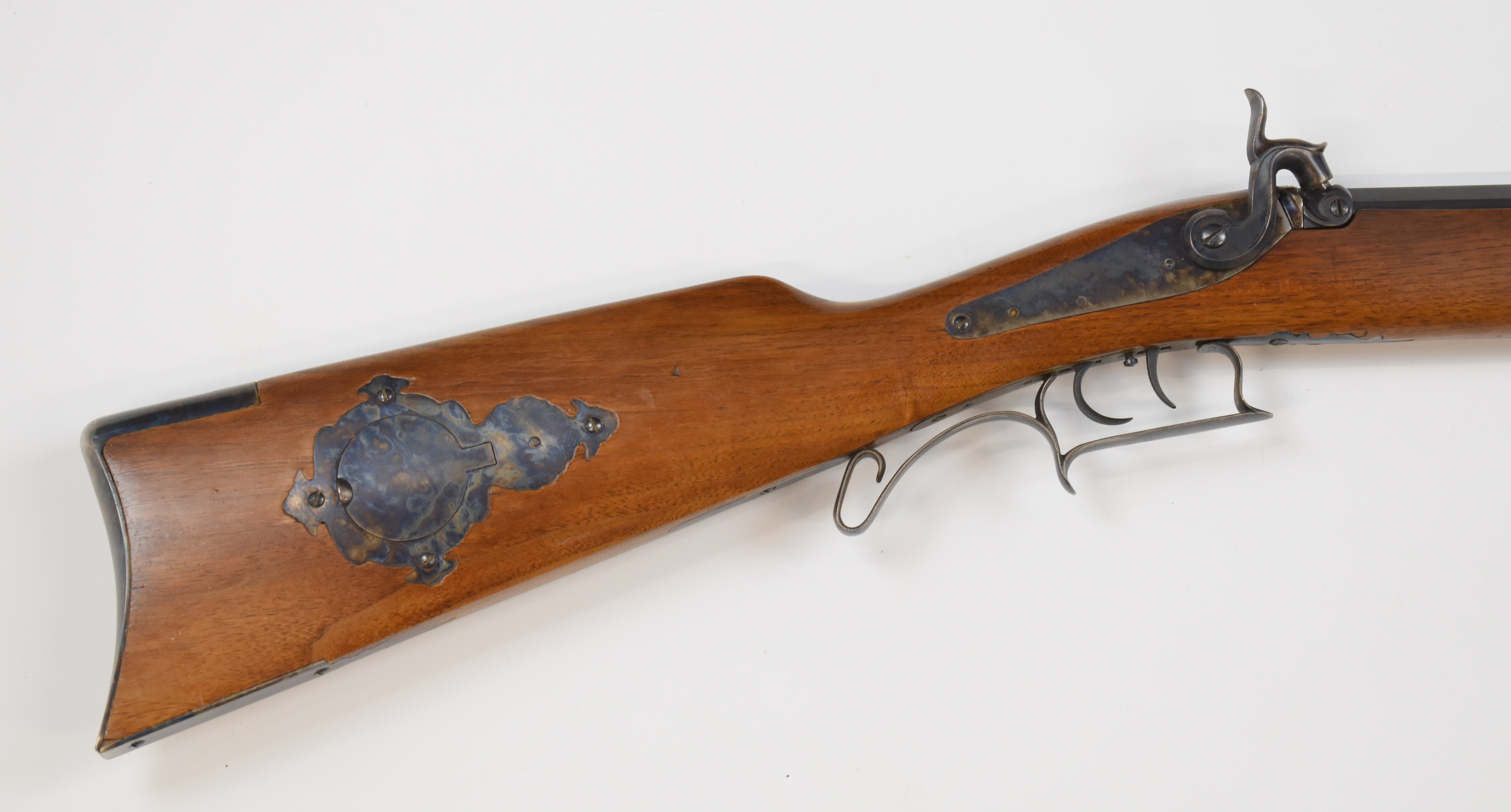 Pedersoli .45 percussion hammer action rifle with adjustable sights ...