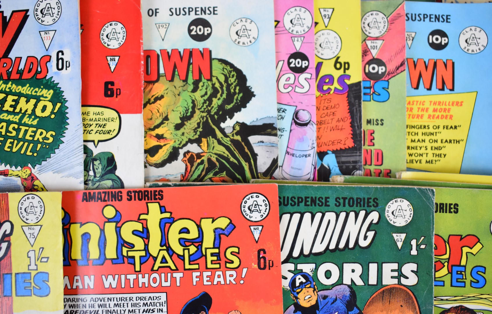 Over fifty Alan Class comics to include Astounding Stories, Creepy ...