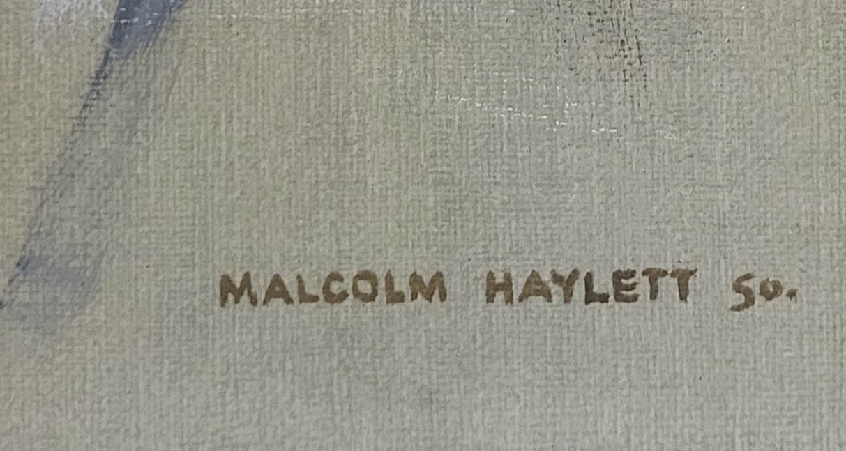 MALCOLM HAYLETT, 1923 - 2000, OIL ON CANVASPortrait of a young boy ...
