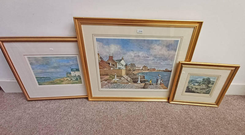 3 FRAMED MCINTOSH PATRICK PRINTS SIGNED IN PENCIL INCLUDING BEACH ...