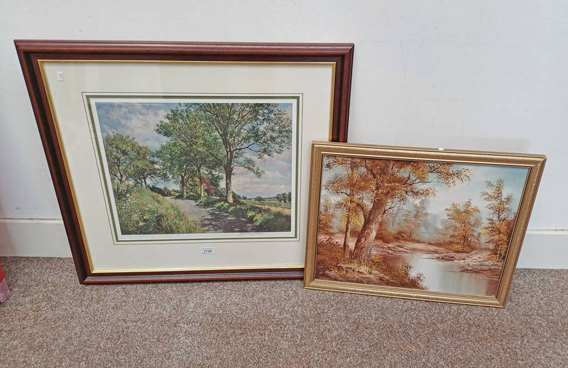 FRAMED MCINTOSH PATRICK PRINT, SIGNED IN PENCIL, 616/815, & OIL ...