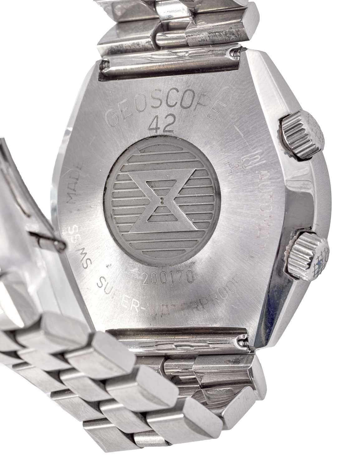 Edox: A Stainless Steel Automatic GMT World Time Display Wristwatch ...
