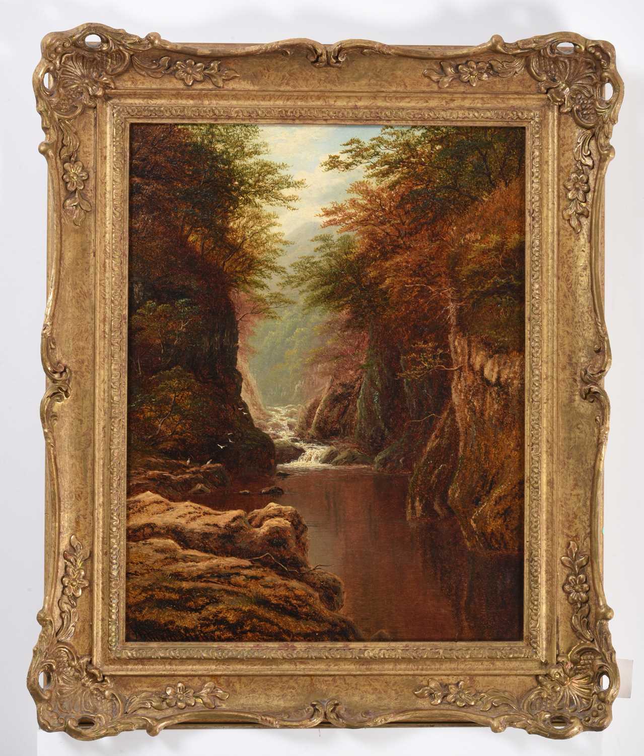 William Mellor (1851-1931) "Fairy Glen North Wales" Signed, oil on ...