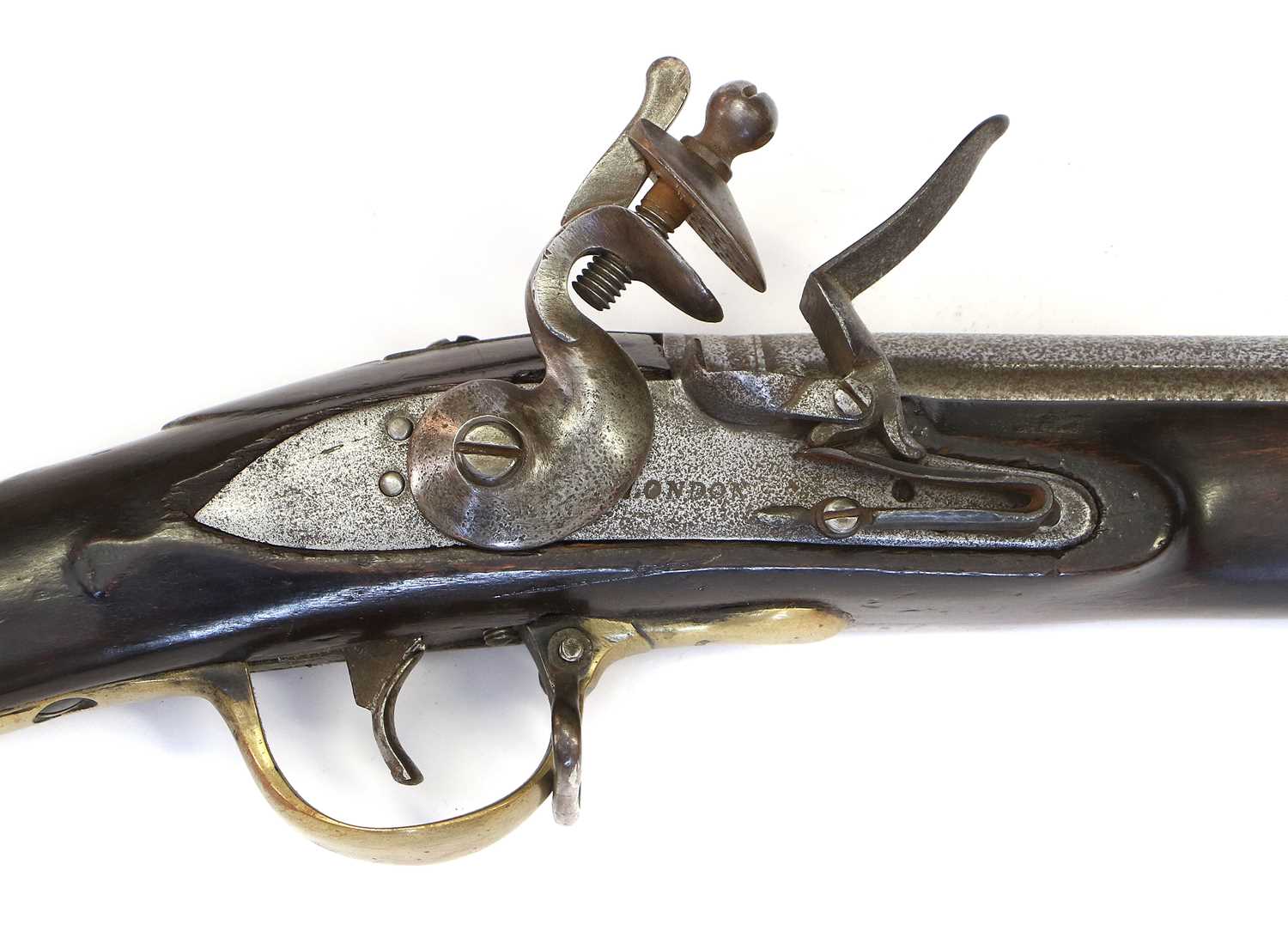 An Early 19th Century Brown Bess Type Flintlock Trade Musket, .650 ...