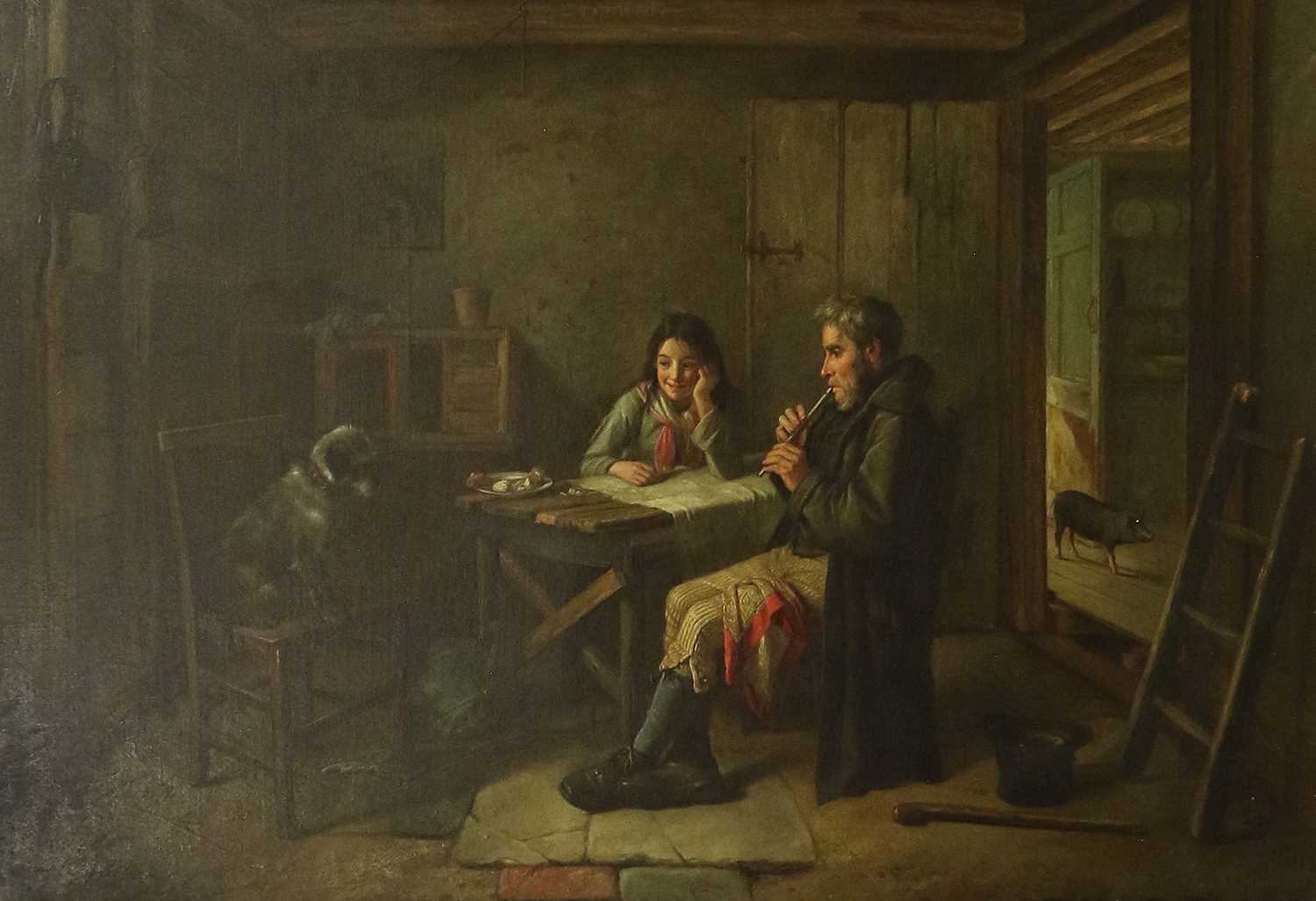 Charles Hunt (1803-1877) ''Piping the Pig'' Signed and dated (18)81 ...