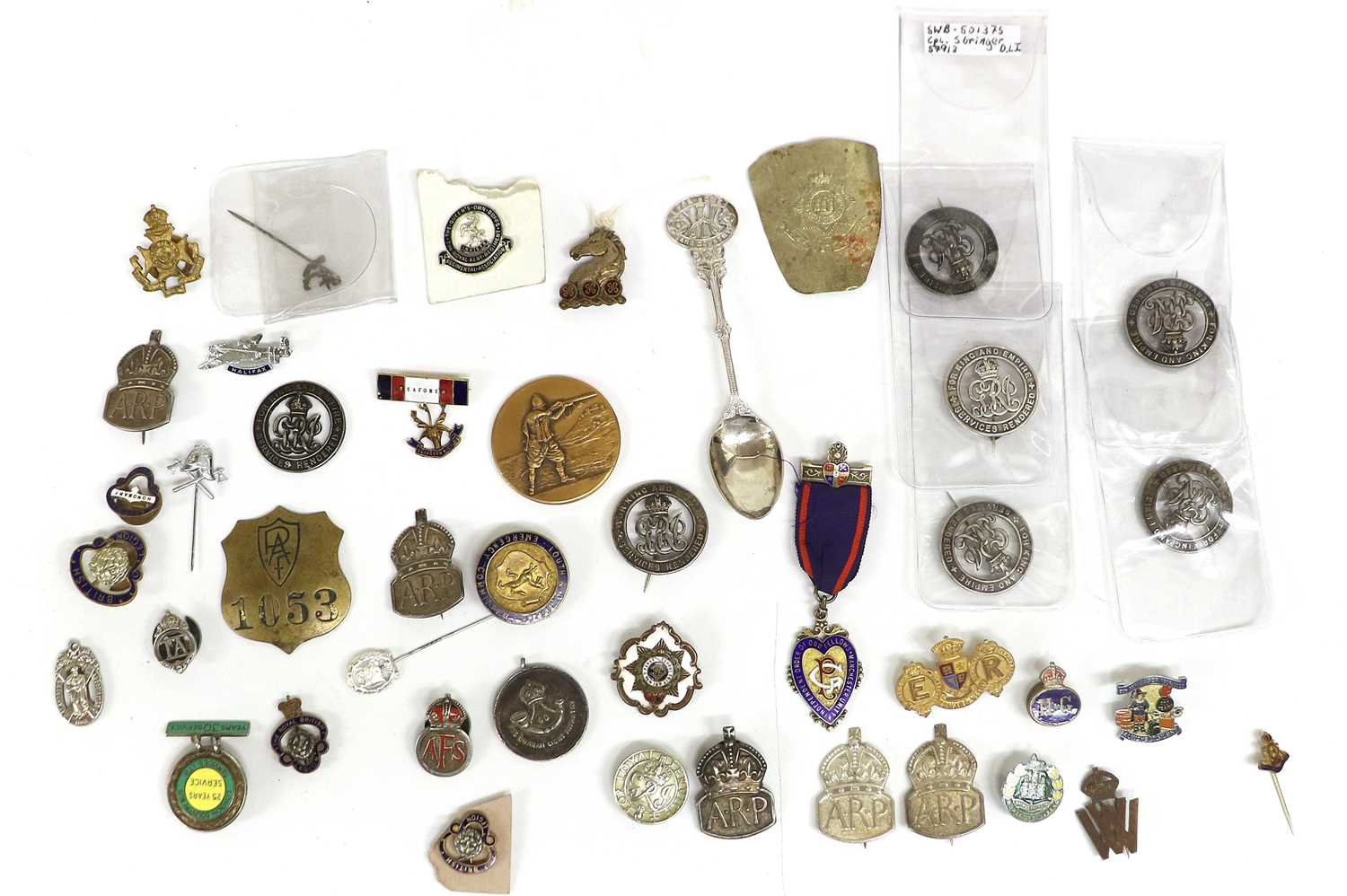 A Small Quantity of Military and Other Badges, including six Silver War ...