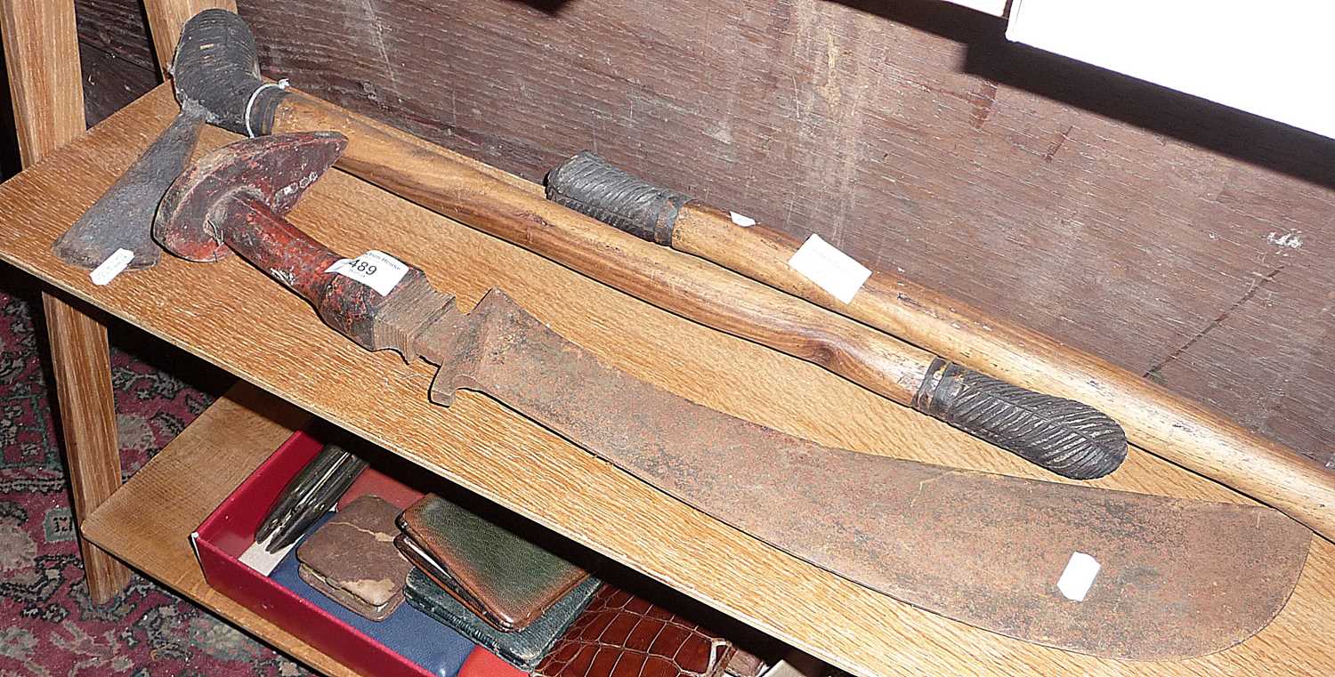 Tribal Art: Ayda Katte Sword of the Coorgs tribe (Malabar), with broad ...