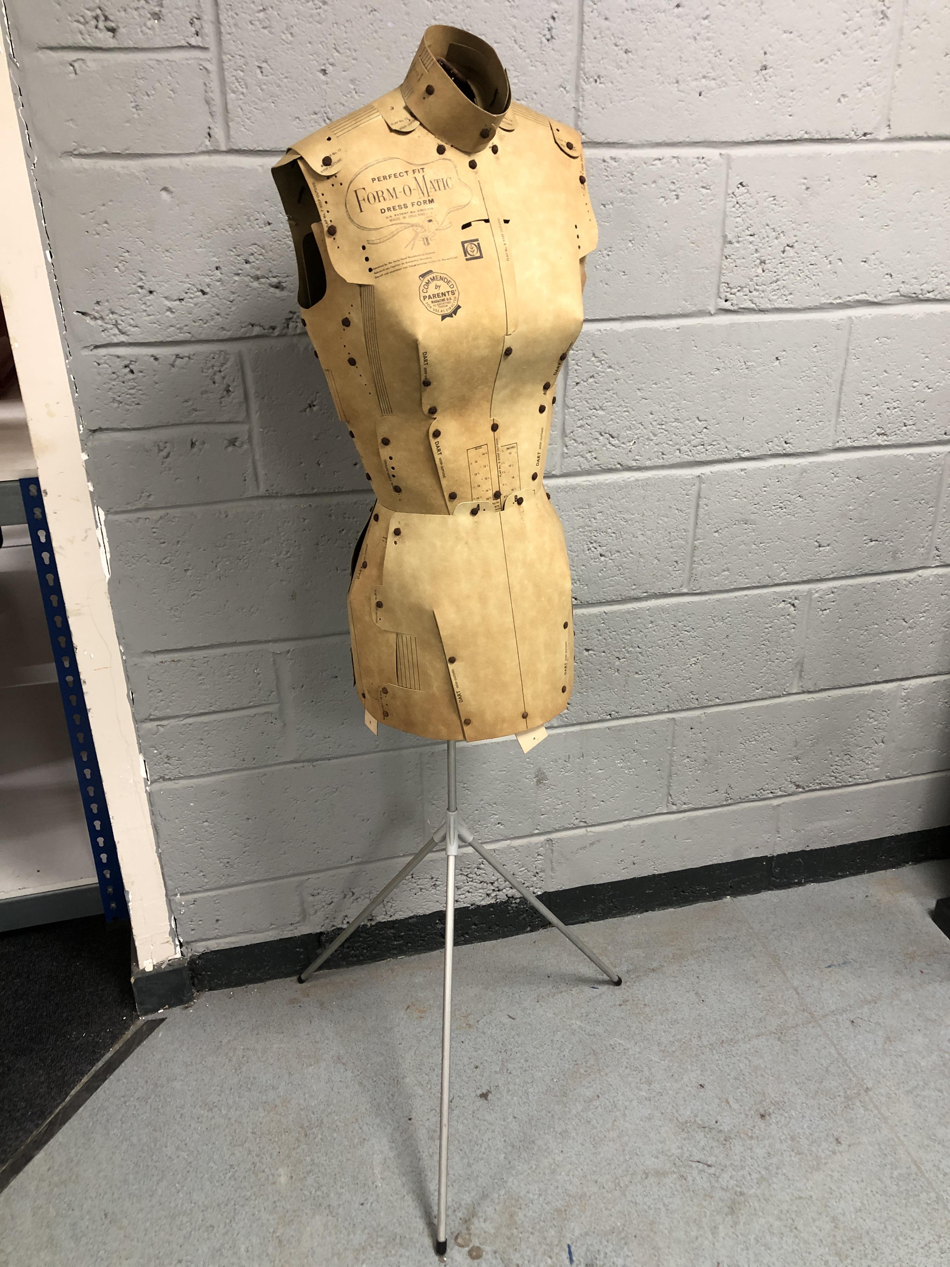 A Form-o-matic dress maker's form