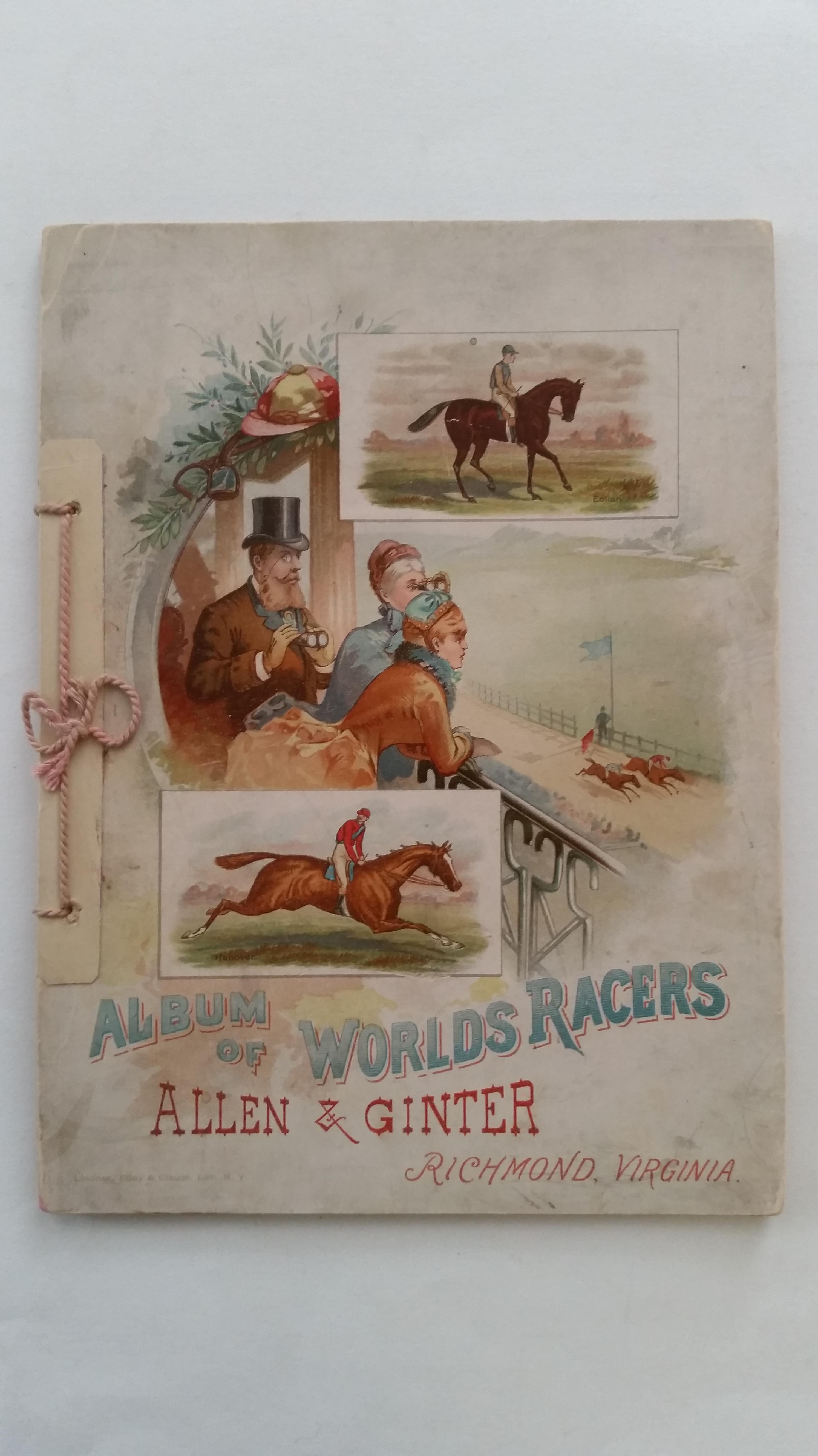 ALLEN & GINTER, Album Of World's Racers 1st, A18, printed album ...