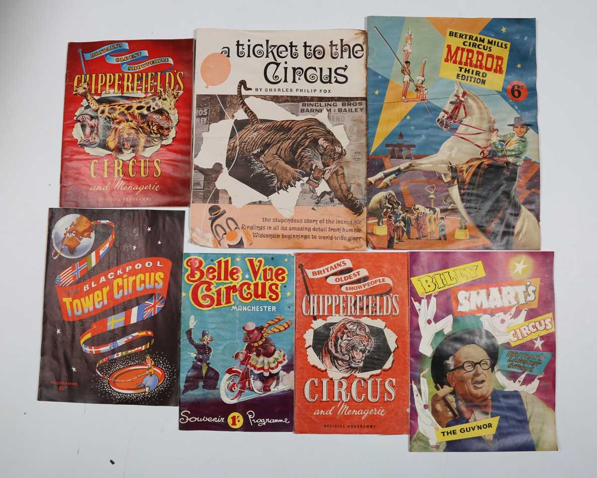 CIRCUS. A large collection of 20th century circus programmes, including ...