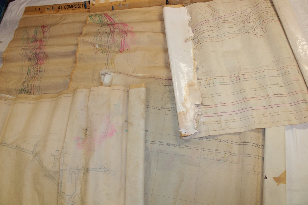 A selection of various 20th century Cornish mining maps and plans ...