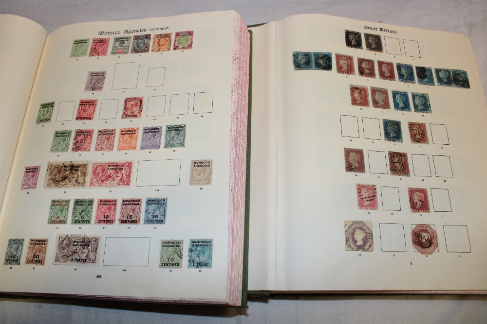 A pair of new Imperial stamp albums containing a large and ...