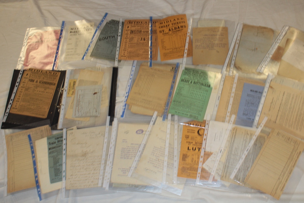 An album containing an extensive collection of Midland Railway ...
