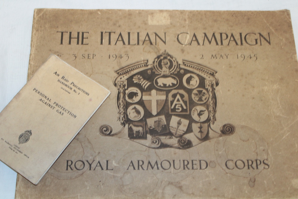 A Royal Armoured Corps Italian Campaign 1943-1945 pictorial volume and ...
