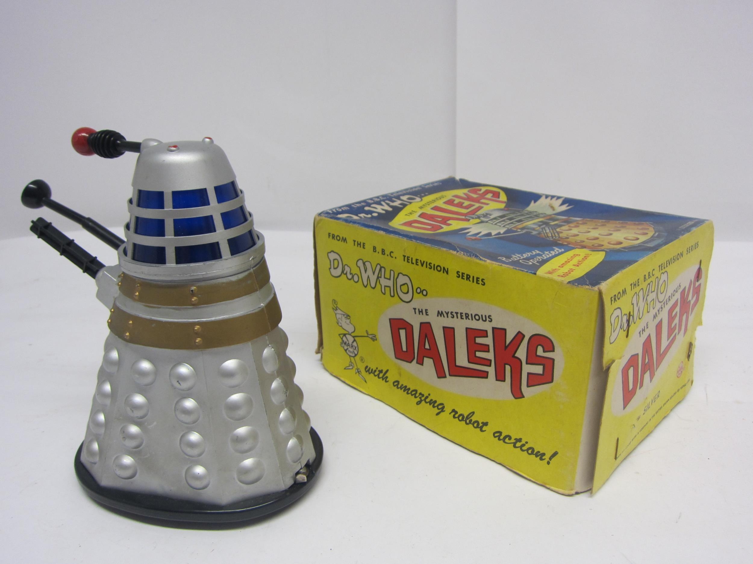 A boxed Louis Marx & Co 1964 Dr Who... The Mysterious Daleks battery ...