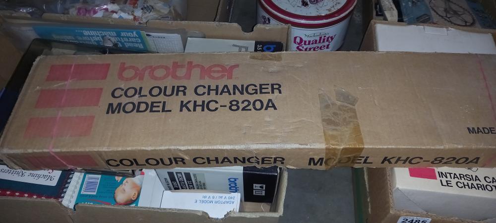 A Brother model KHC - 820A colour changer PPD-120 pattern programming ...