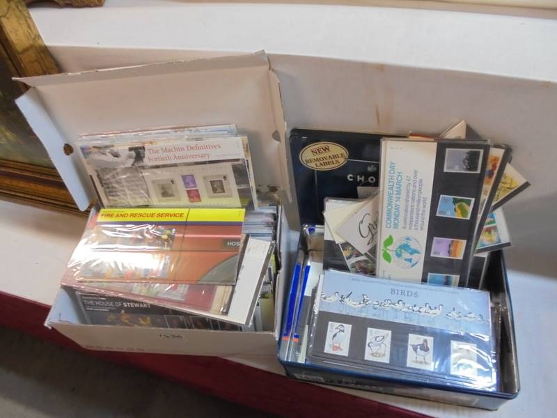 A large quantity of Royal Mail presentation packs, approximately 135.