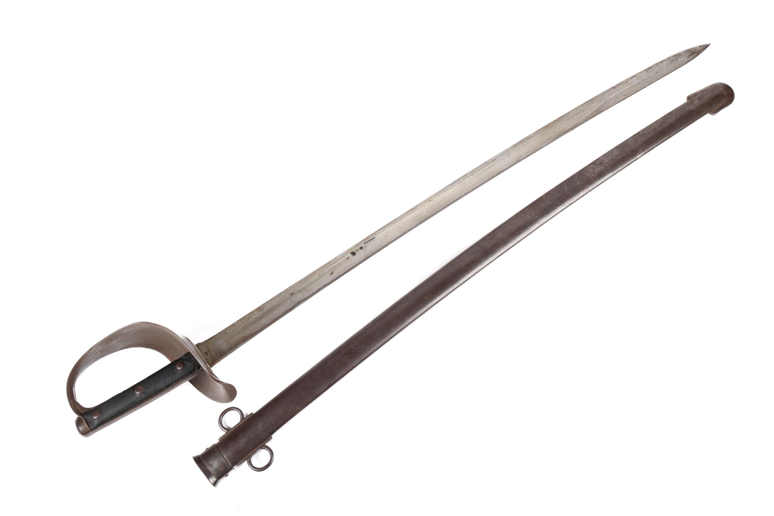 An 1899 pattern cavalry trooper's sword of the Sussex Yeomanry, blade ...