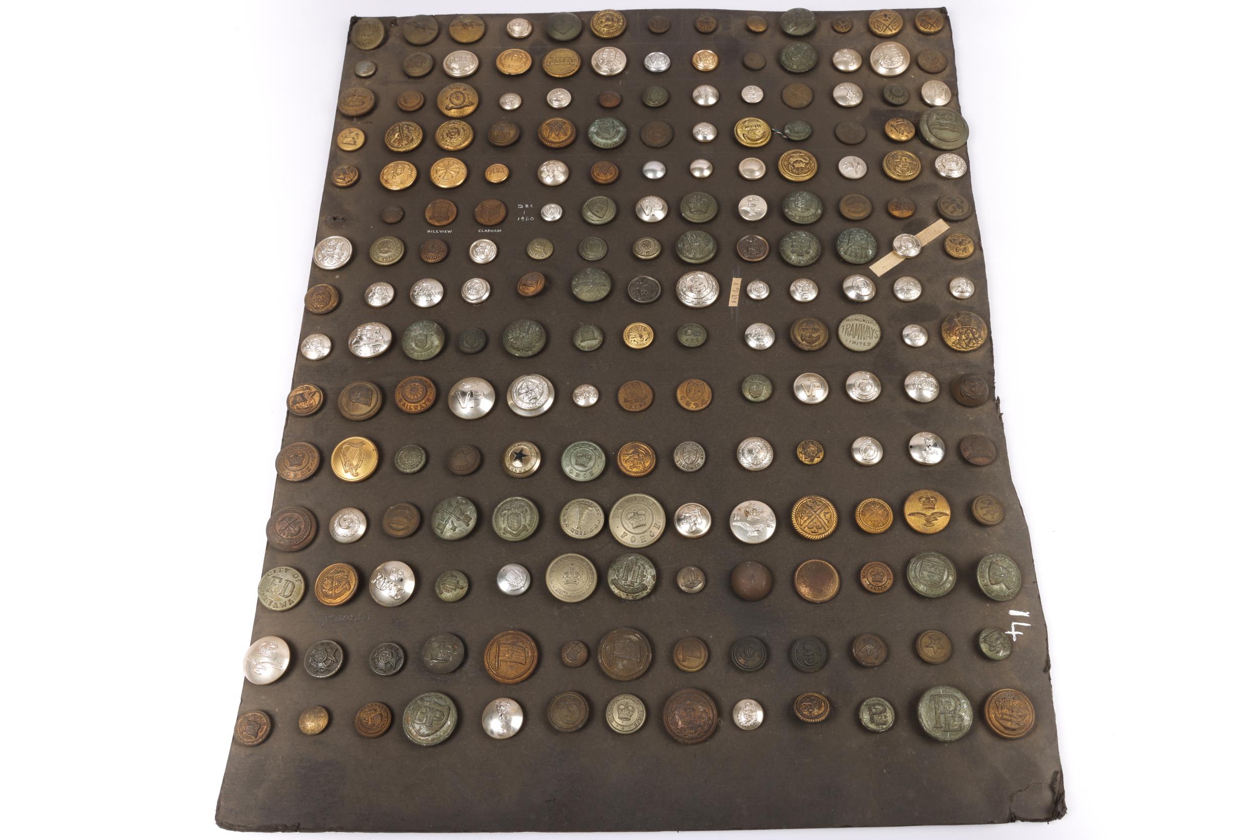 A button manufacturers sample card, c 1960-61, comprising 195 large and ...