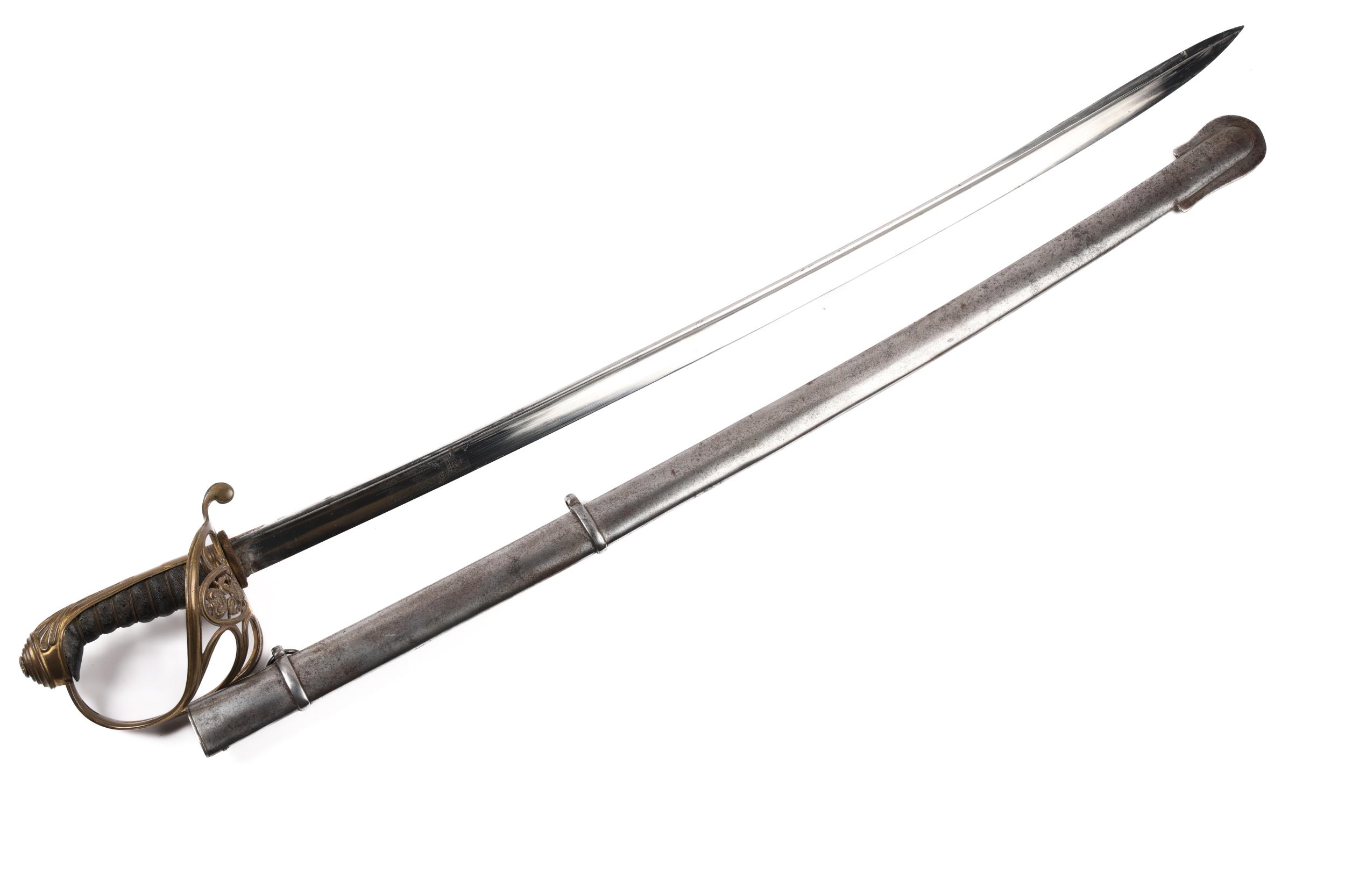 An interesting George IV 1822 pattern infantry officer's sword, piped ...