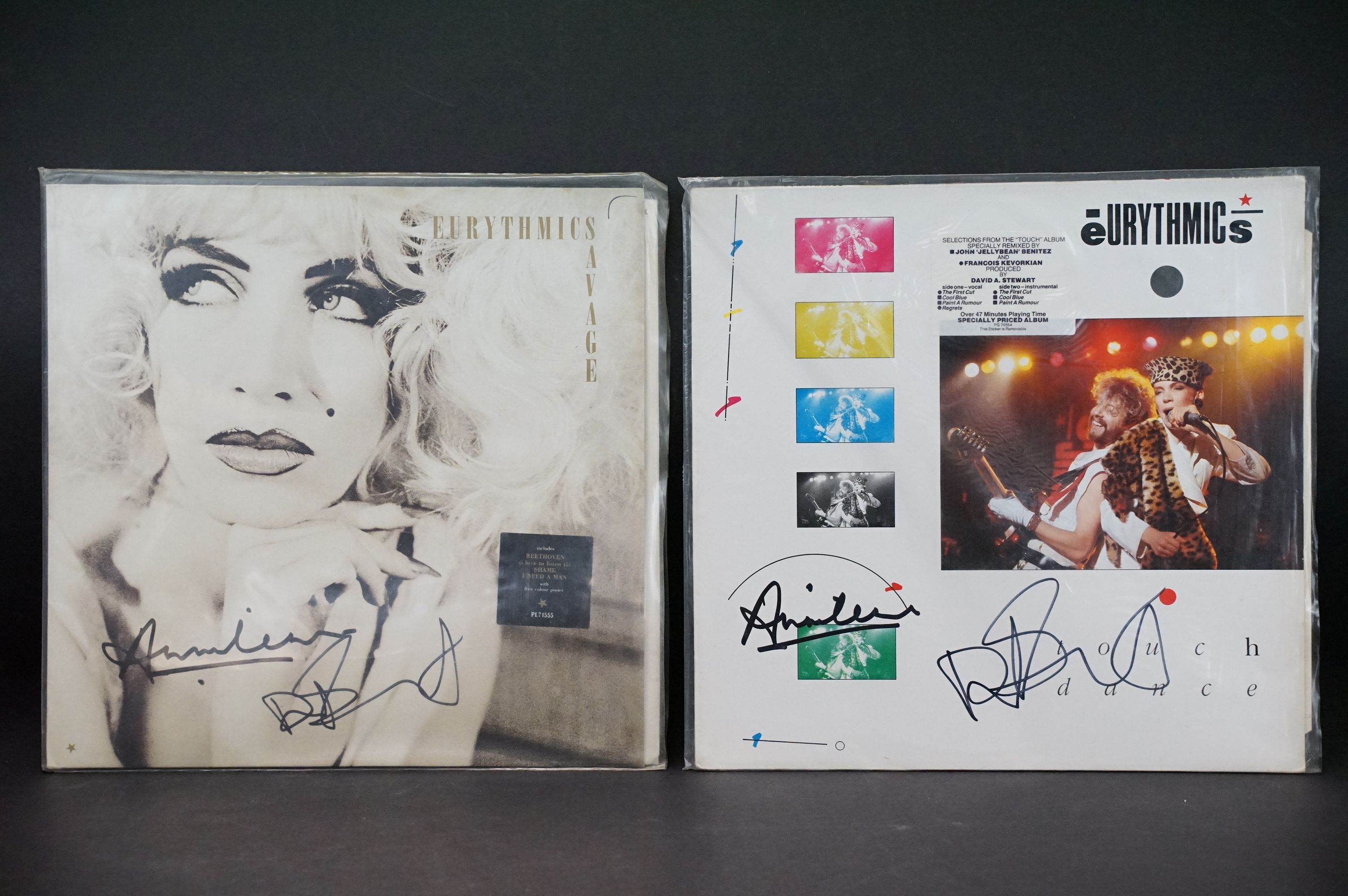 Vinyl / Autograph - 2 fully signed Eurythmics albums, both signed by ...