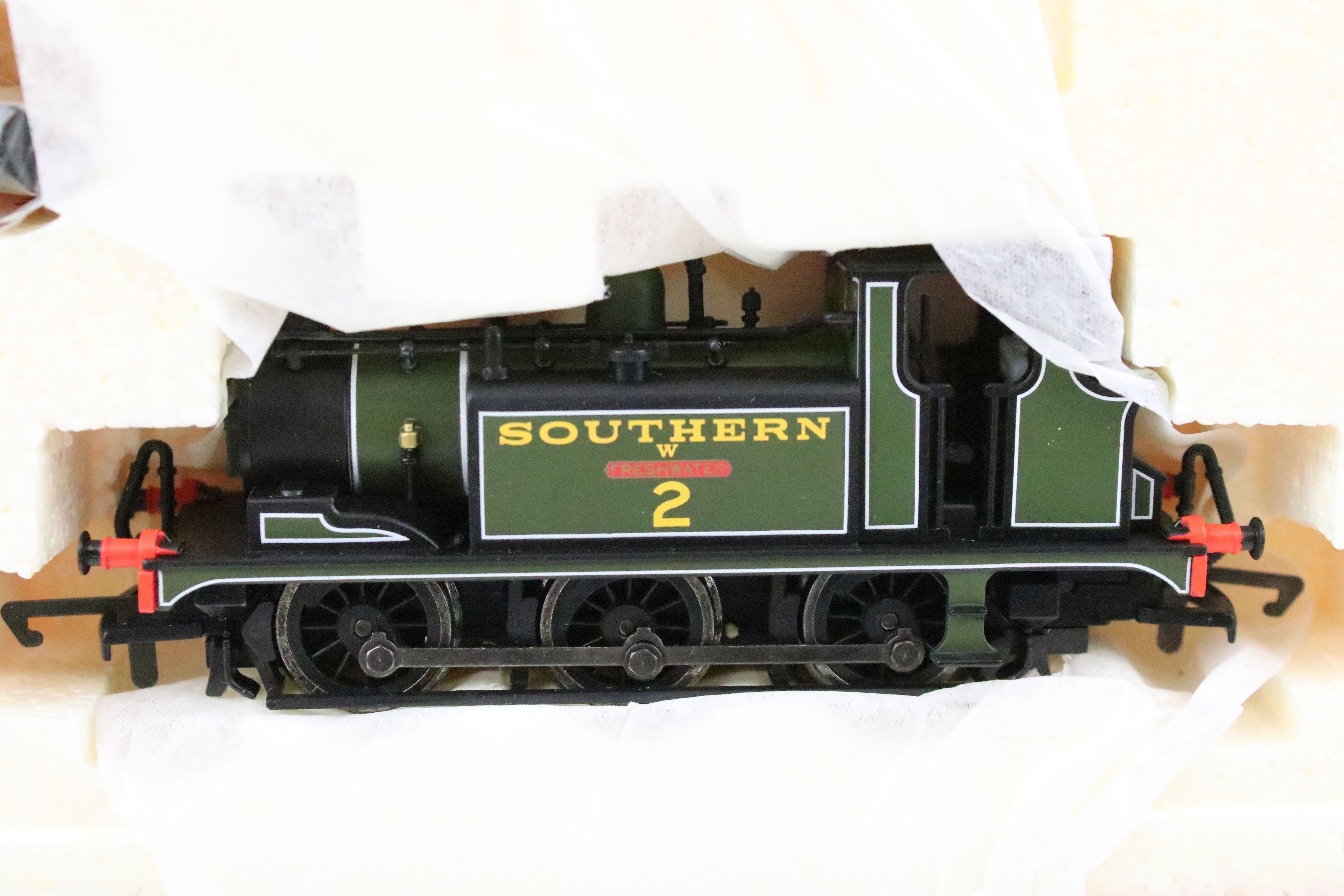 Seven boxed OO gauge locomotives to include 4 x Hornby (R2216 K&ESR 0-6 ...