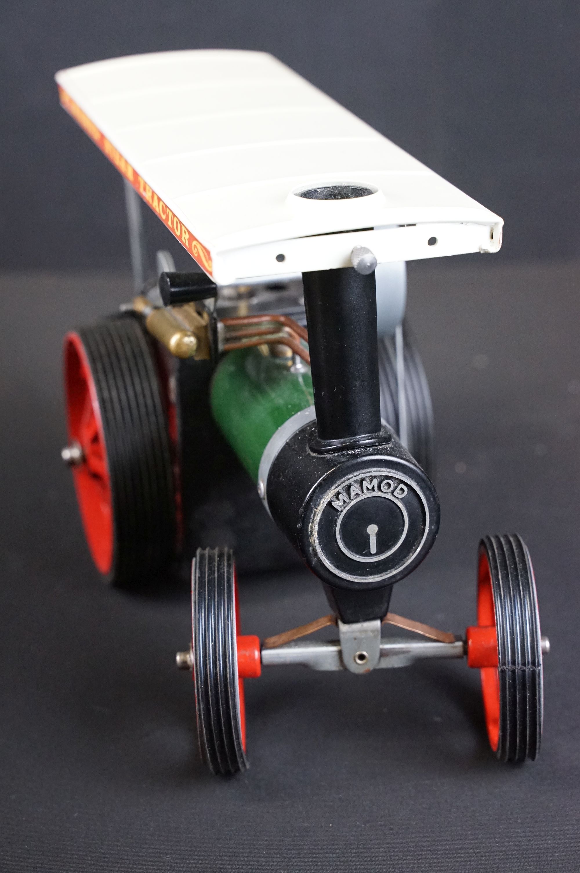 Two Mamod TE1A Steam Tractor models both vg plus a boxed (tatty box ...