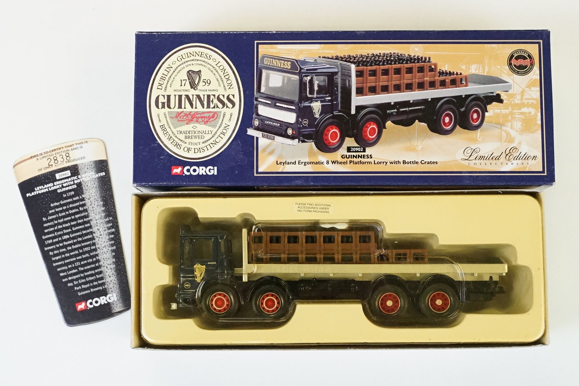 11 boxed Corgi Guinness related diecast models to include 76403 Scania ...