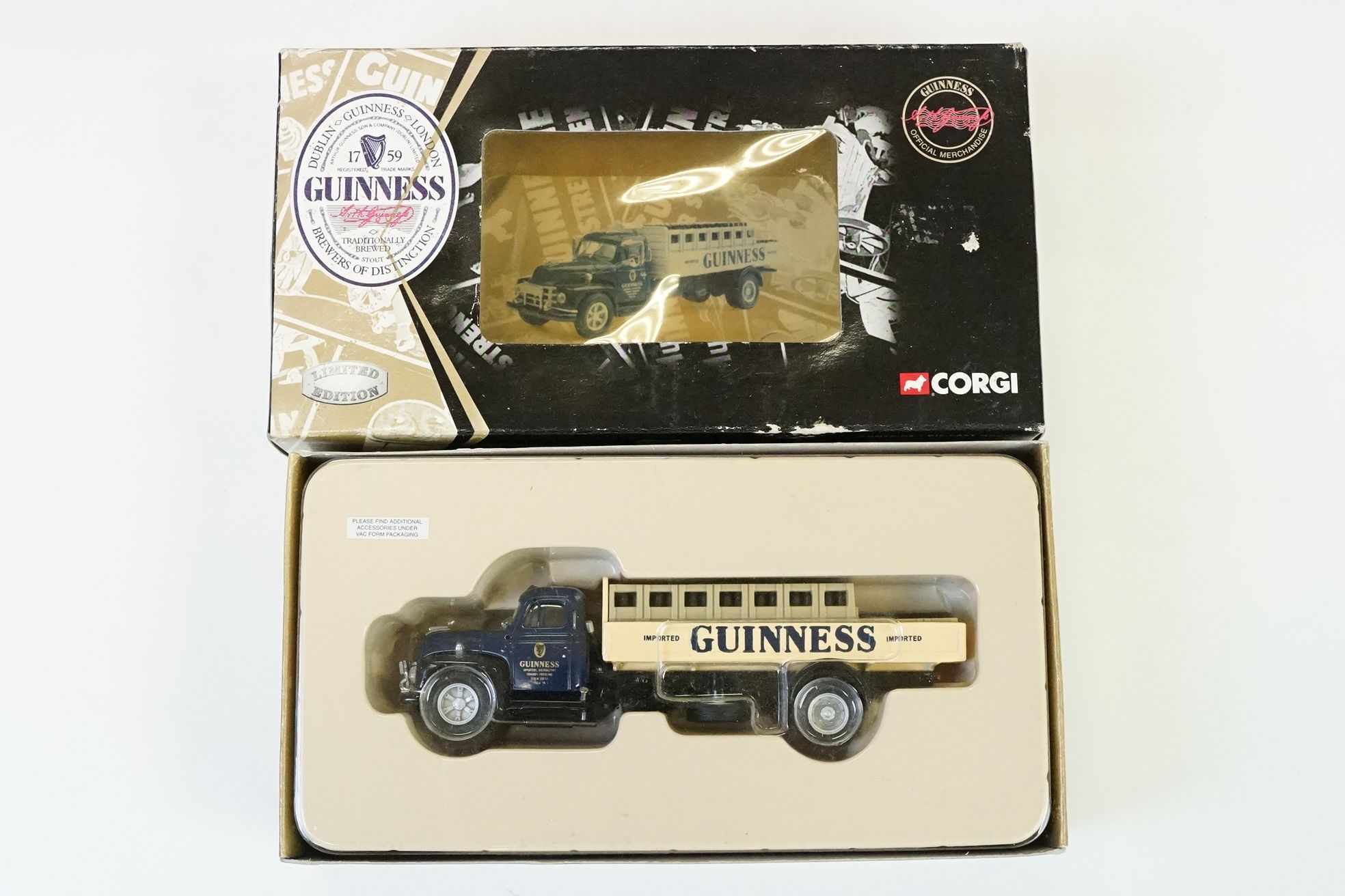 11 boxed Corgi Guinness related diecast models to include 76403 Scania ...