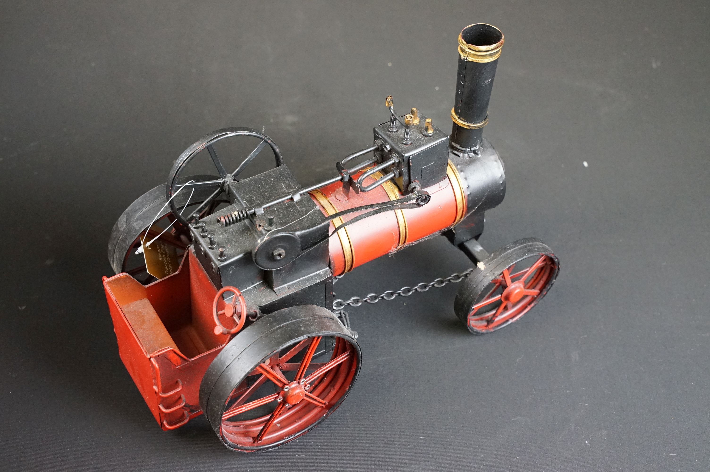 Two Mamod TE1A Steam Tractor models both vg plus a boxed (tatty box ...