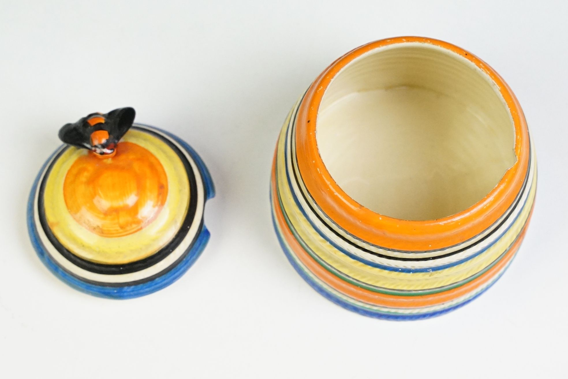 Clarice Cliff for Newport Pottery Bizarre Liberty Banded Beehive Honey ...